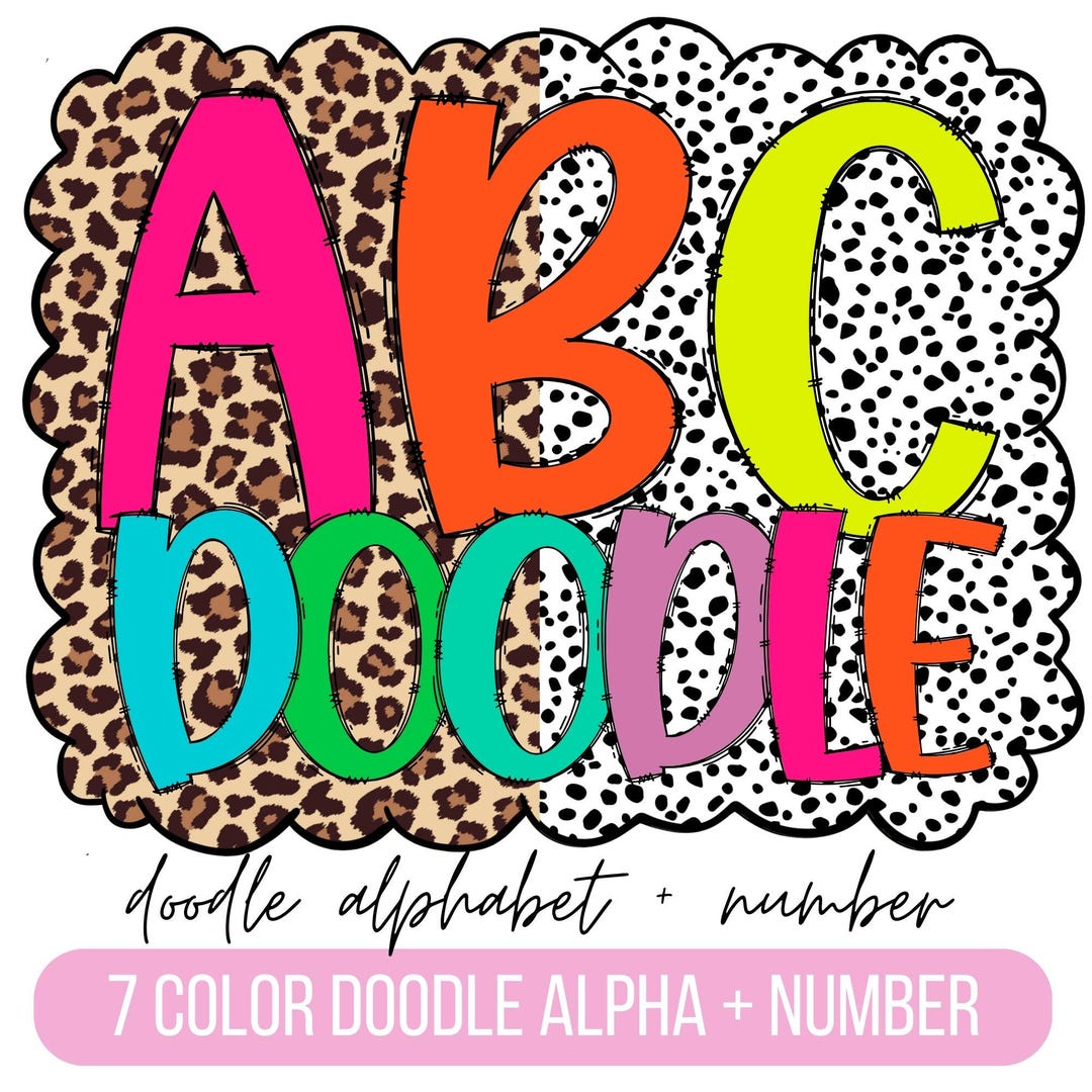 Dot Dalmatian and Leopard Alphabet With Background Png, Custom ...