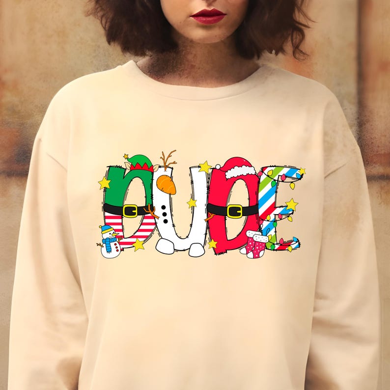 Christmas Doodle Alphabet Bundle, Santa PNG Letters, Numbers ...