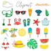 Summer Alphabet Letters PNG Bundle, Summer Clipart Png, Beach Doodle ...
