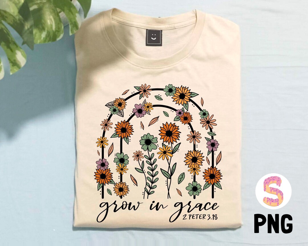 Grow in Grace PNG, Floral Png, Faith Clipart, Faith Pn, Jesus Png ...