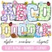 Spring Floral Alphabet Letters PNG Bundle, Spring Clipart Png, Spring ...