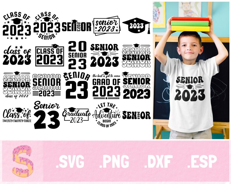 20 Class of 2023 Svg Bundle Senior 2023 Svg Senior Svg - Etsy