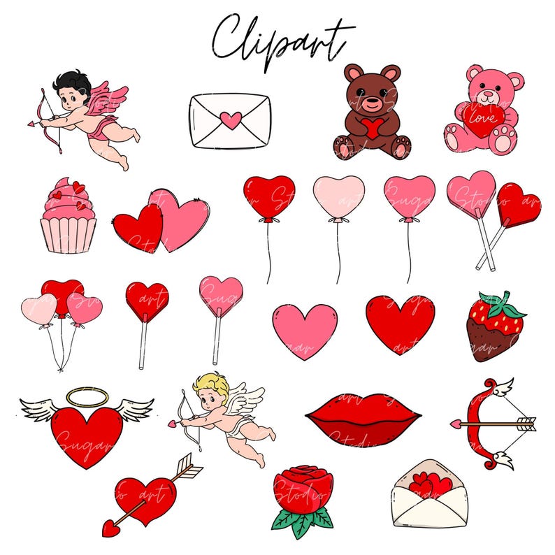 Valentine Doodle Letters PNG, Valentines Alphabet PNG, Valentines Day ...