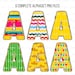 Fiesta Doodle Alphabet Bundle, Fiesta PNG Letters, Numbers ...