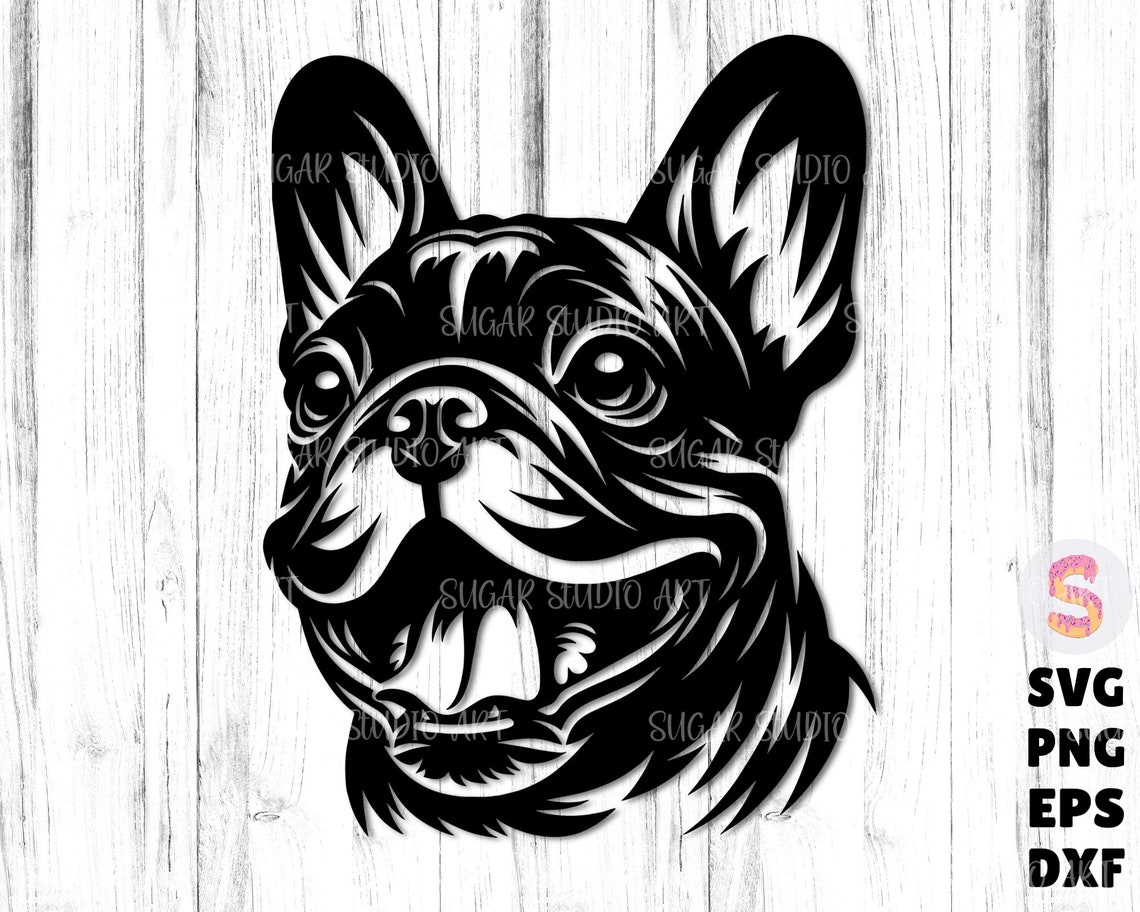 French Bulldog Laser SVG Cut File, French Bulldog Wall Art SVG, DXF ...