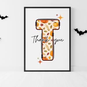 Thanksgiving Doodle Alphabet Bundle, Autumn PNG Letters, Numbers ...