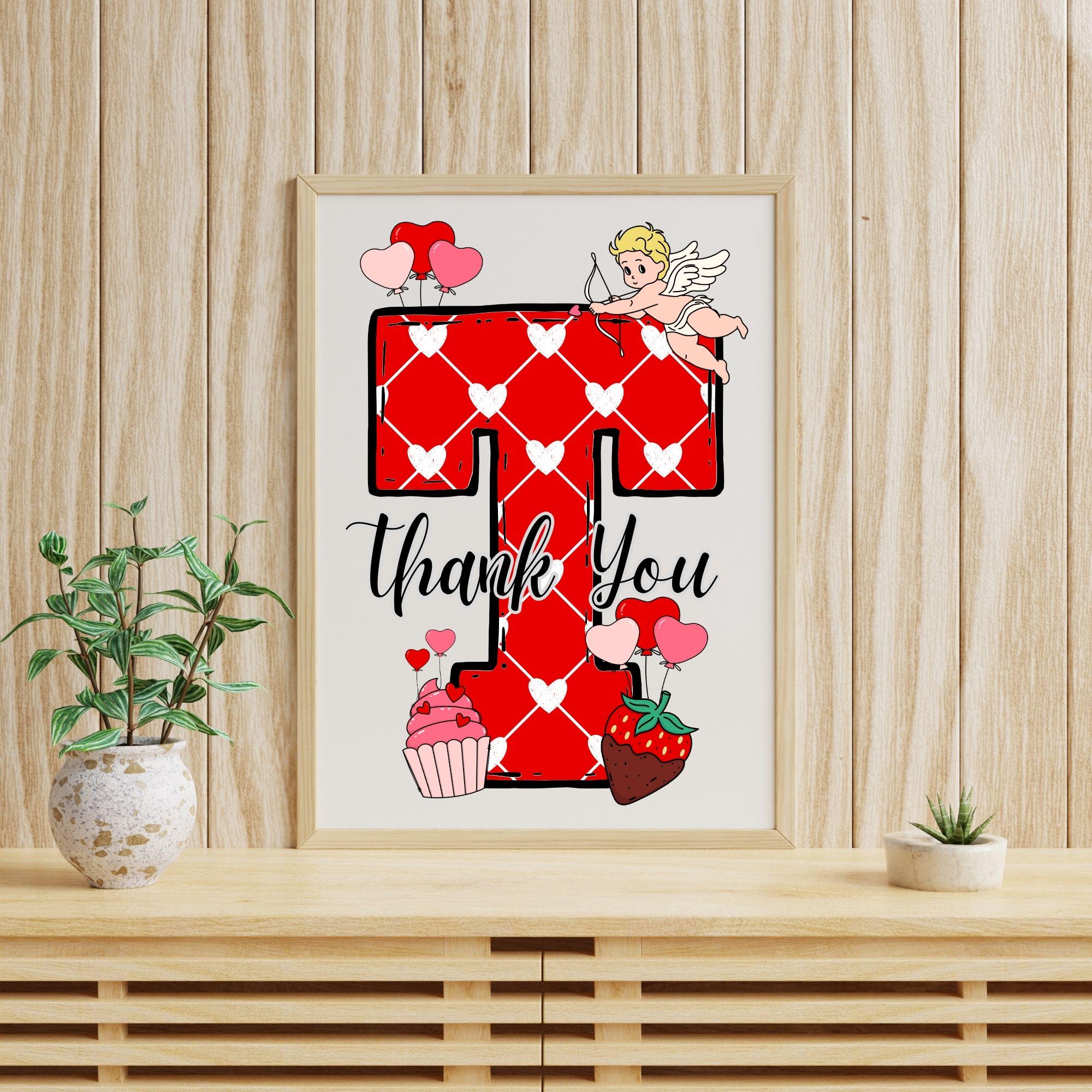 Valentine Doodle Letters, Valentines Alphabet PNG, Valentines Day ...