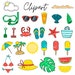 Summer Alphabet Letters PNG Bundle, Summer Clipart Png, Beach Doodle ...