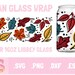18pack Autumn Can Glass Wrap SVG, Fall Libbey Svg, Pumpkin Svg, Leaves ...