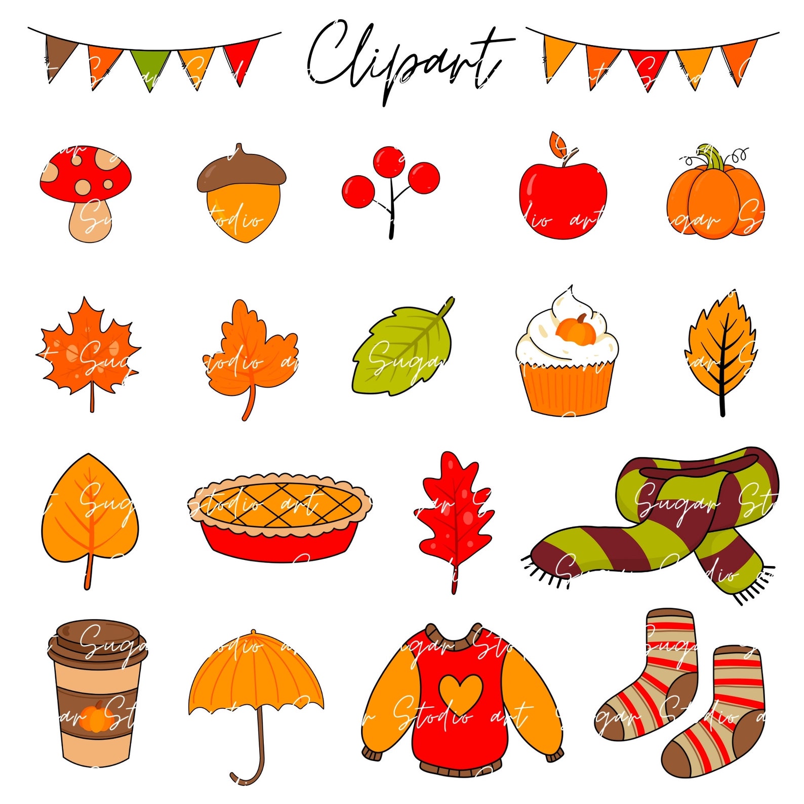 Fall Autumn Doodle Alphabet Bundle, Fall PNG Letters, Numbers ...