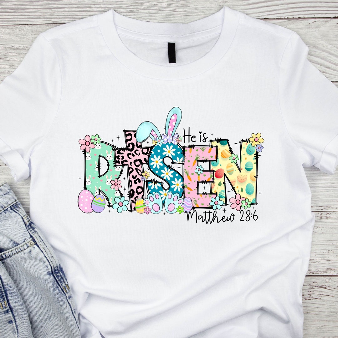He is Risen Png, Matthew 28:6, Retro Easter Doodle Png, Easter ...