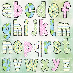 Earth Day Alphabet Letters PNG Bundle, Earth Day Clipart Png, Mother ...