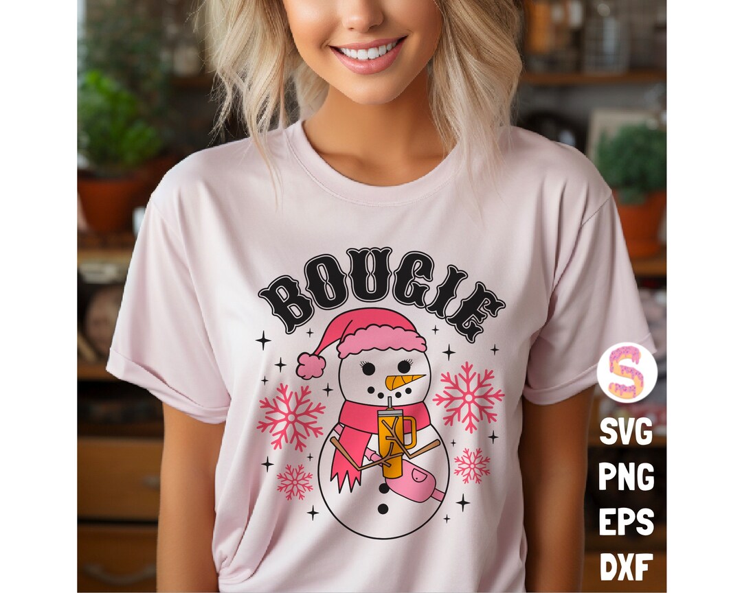 Bougie Snowman Svg Png, Boojee Snowman, Holiday Christmas, Stanley ...