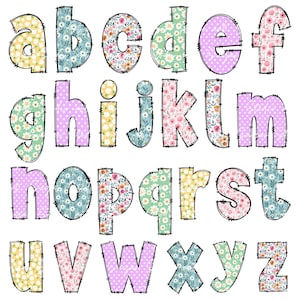 Spring Floral Alphabet Letters PNG Bundle, Summer Mothers Day Flower ...