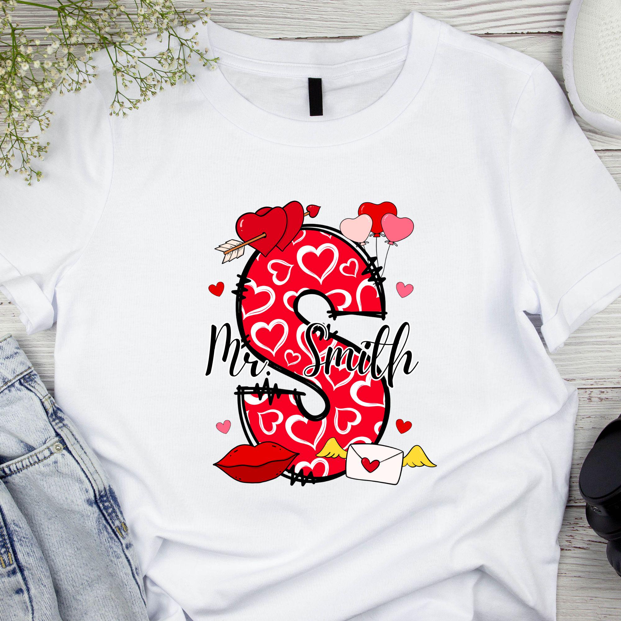Editable Valentine's Day Pink Hearts Doodle Letter, Canva Template ...