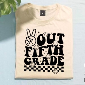 Peace Out School Svg Png, Last Day of School Svg, End of School Svg ...