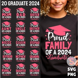 Proud Graduate 2024 SVG Bundle, Graduation Svg PNG, Senior 2024 Svg ...