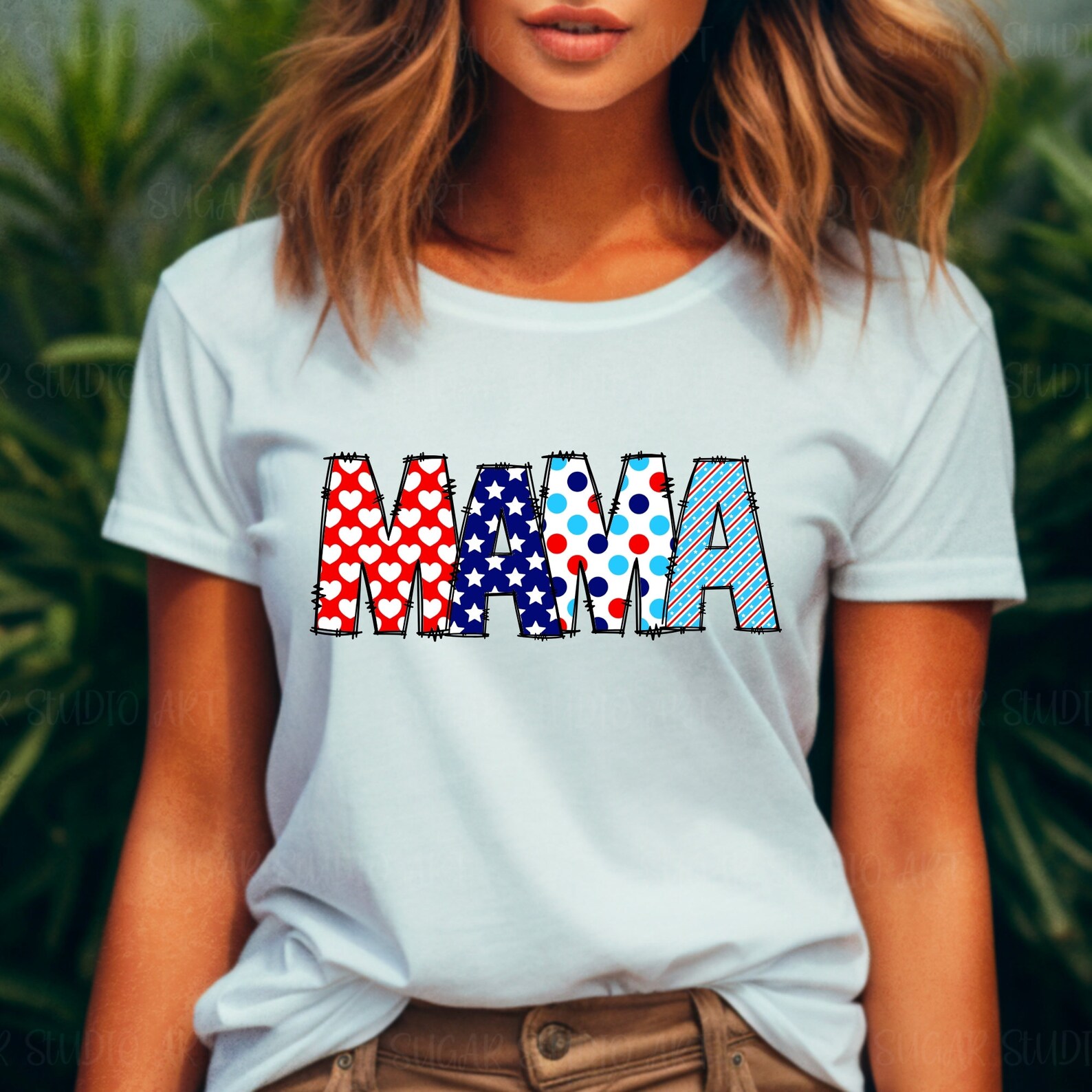 Patriotic Doodle Alphabet Bundle, 4th of July PNG Letters, Numbers ...