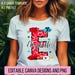 Editable Valentine's Day Pink Hearts Doodle Letter, Canva Template ...