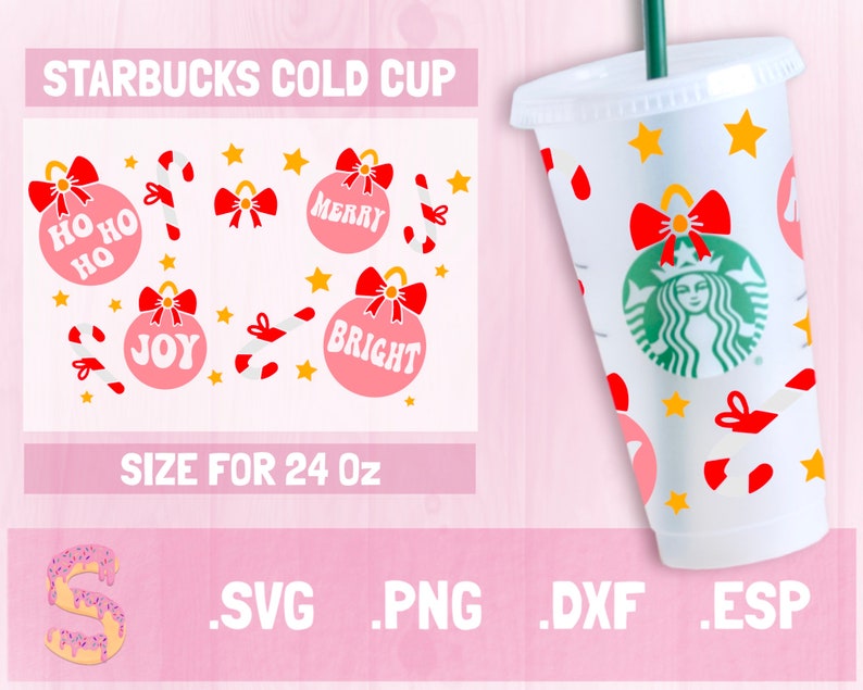 20 Cup Wrap Svg Bundle, Christmas SVG, Coffee Wrap Christmas Svg ...