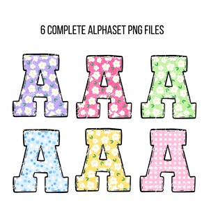 Spring Floral Alphabet Letters PNG Bundle, Spring Clipart Png, Spring ...