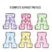 Spring Floral Alphabet Letters PNG Bundle, Spring Clipart Png, Spring ...