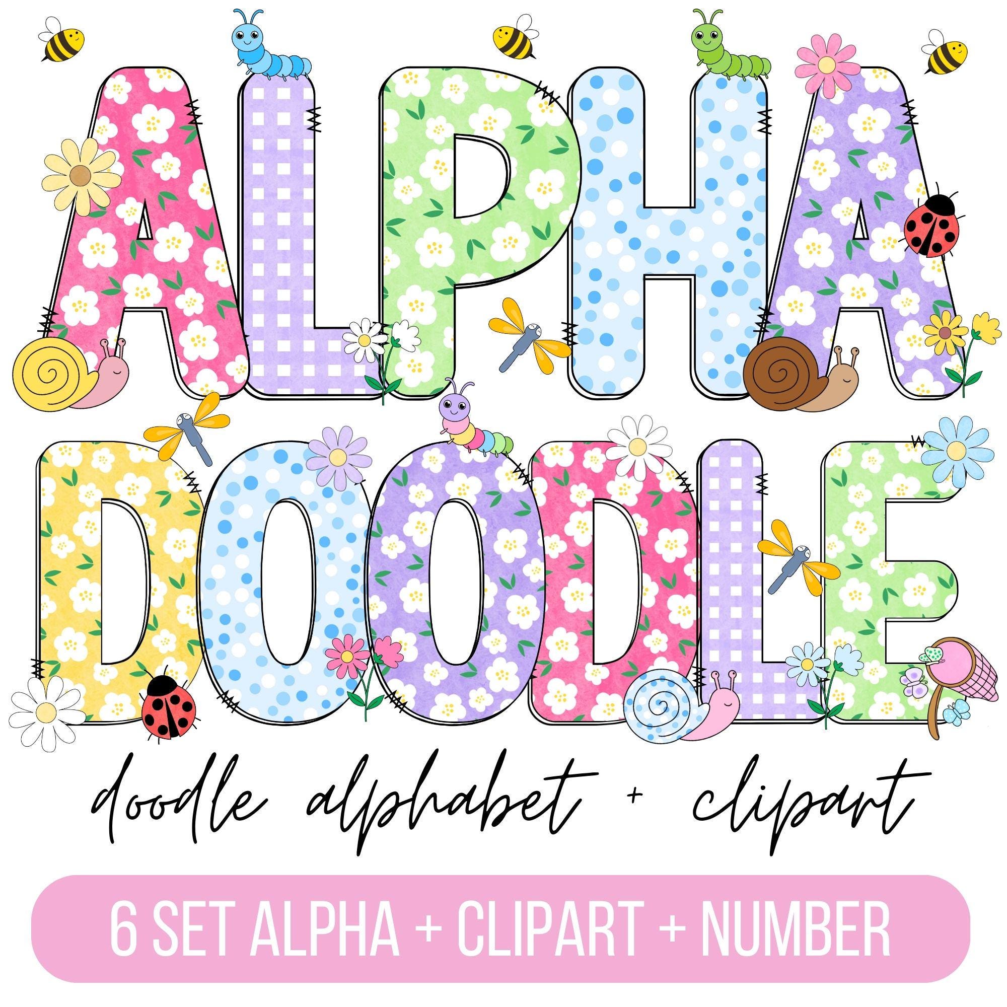Spring Floral Alphabet Letters PNG Bundle, Spring Clipart Png, Spring ...