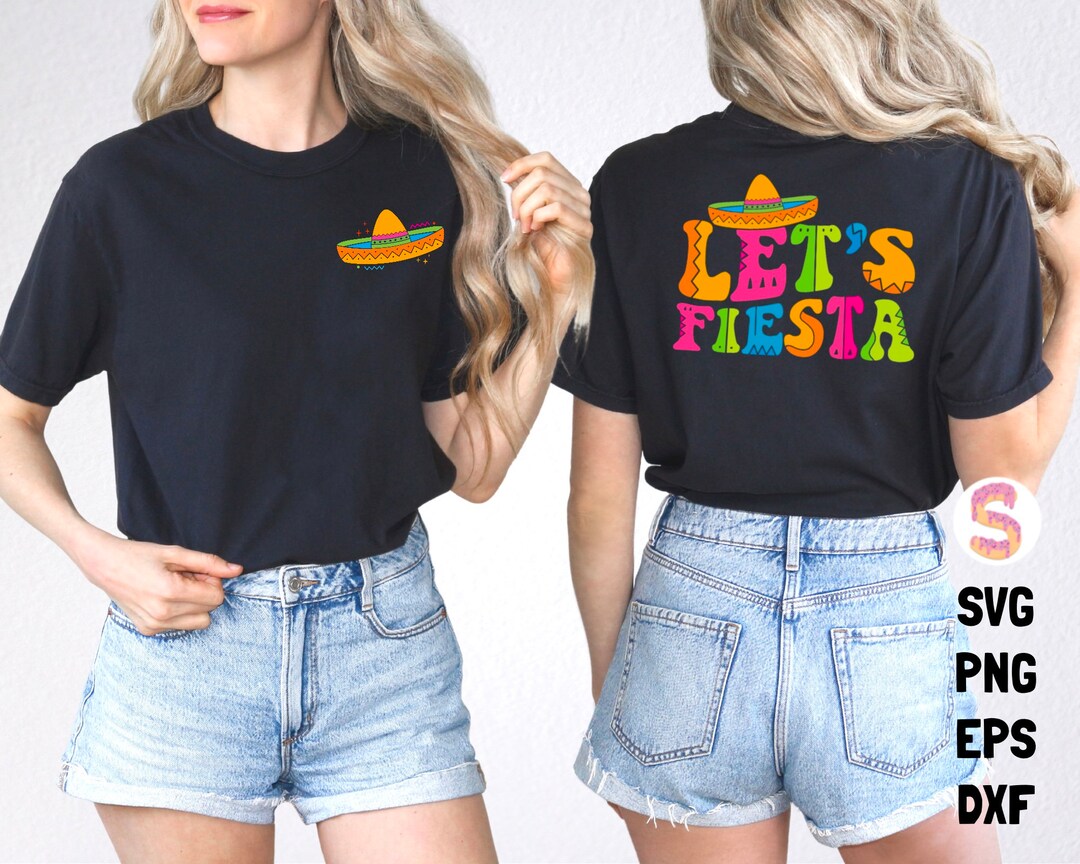 Let's Fiesta Svg Png, Festa Squad Svg, Cinco De Mayo Svg, Mexican Svg ...