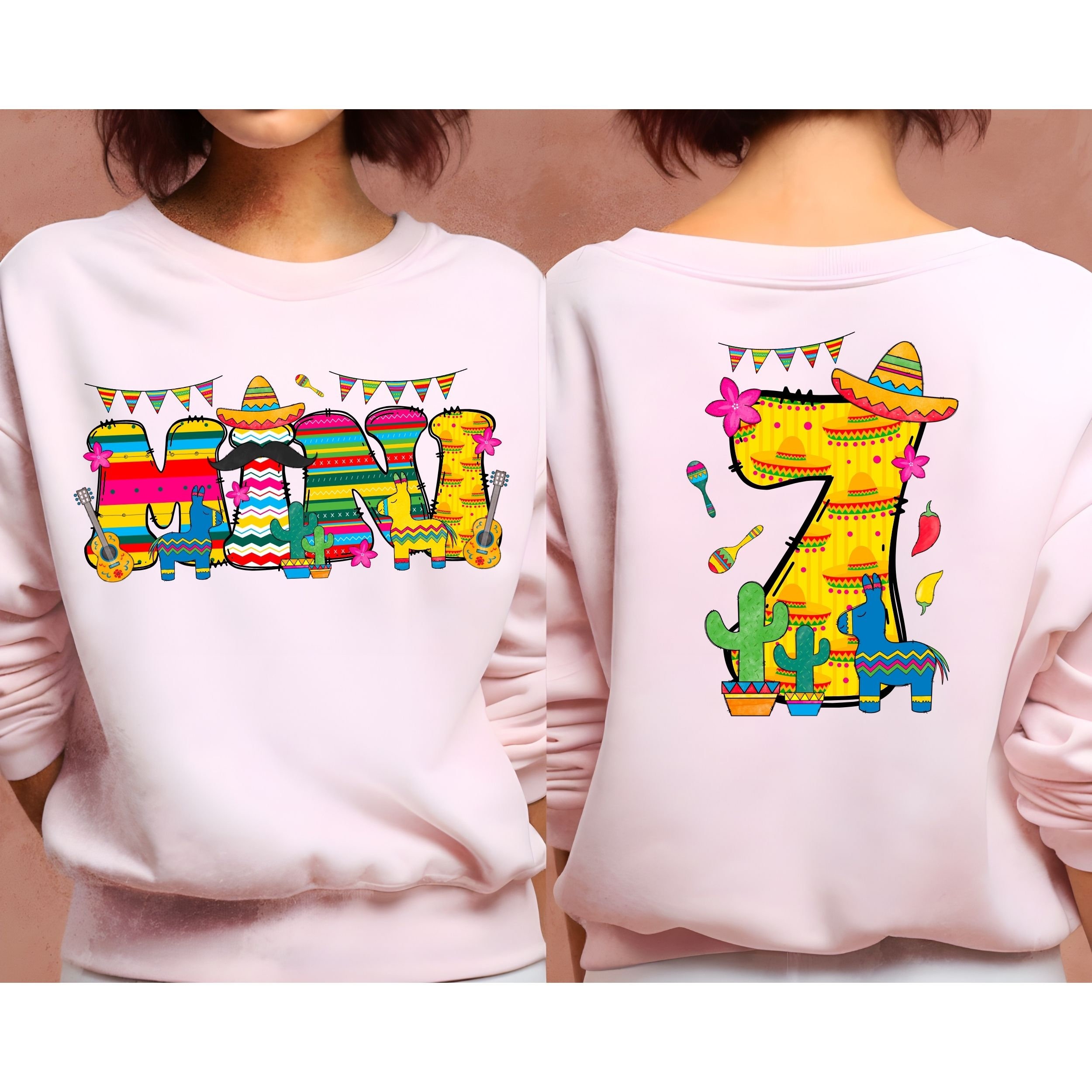 Fiesta Doodle Alphabet Bundle, Fiesta PNG Letters, Numbers ...