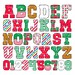 Christmas Doodle Alphabet Bundle, Santa PNG Letters, Numbers ...