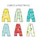 Summer Alphabet Letters PNG Bundle, Summer Clipart Png, Beach Doodle ...