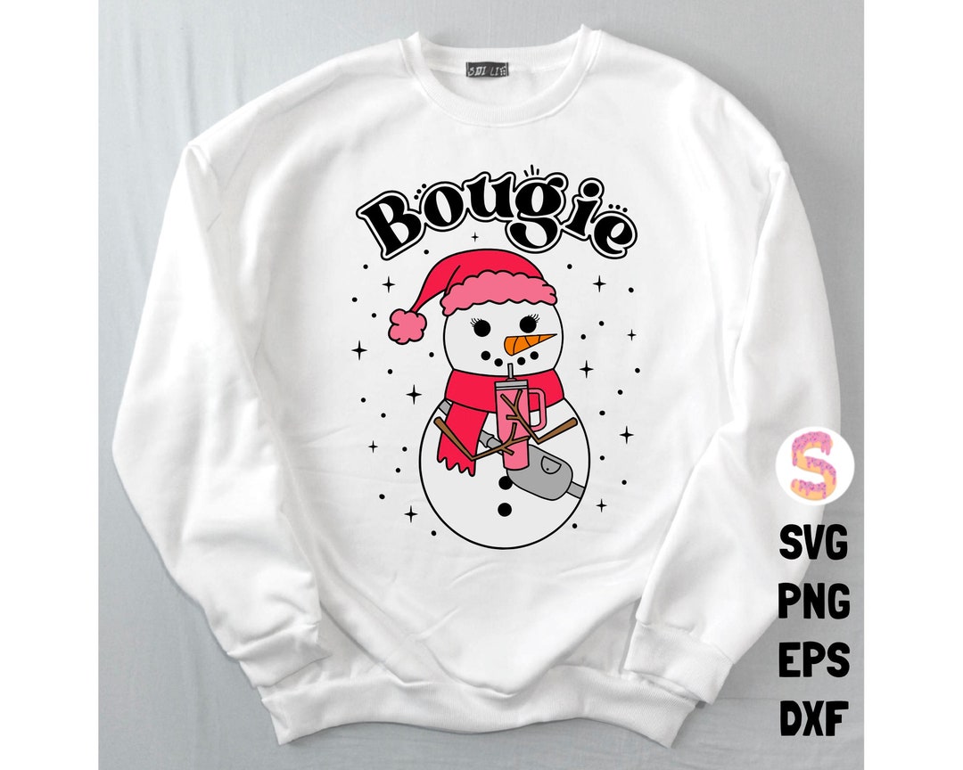 Bougie Snowman Svg Png, Boojee Snowman, Holiday Christmas, Stanley ...