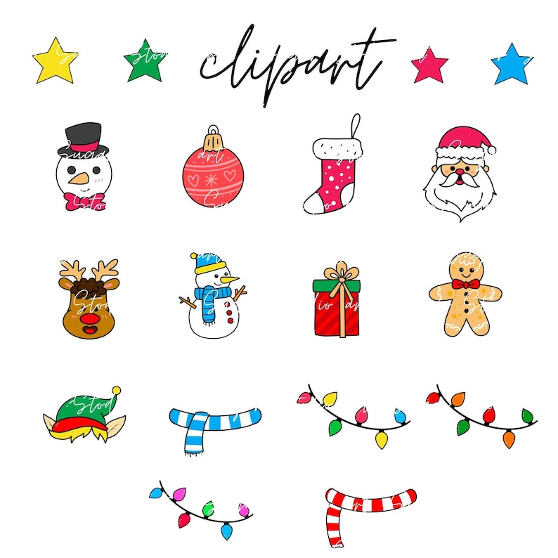 Christmas Alphabet PNG Christmas Letters Numbers Clipart Santa Alphabet ...