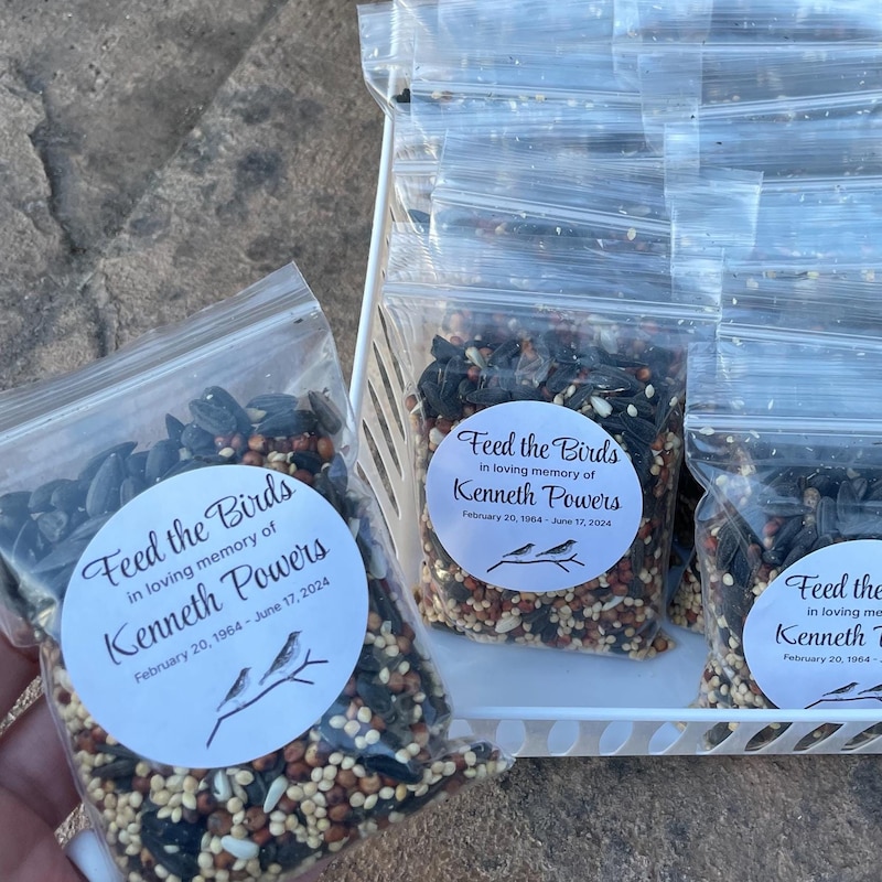 Bird Seed Memorial Packets - Etsy