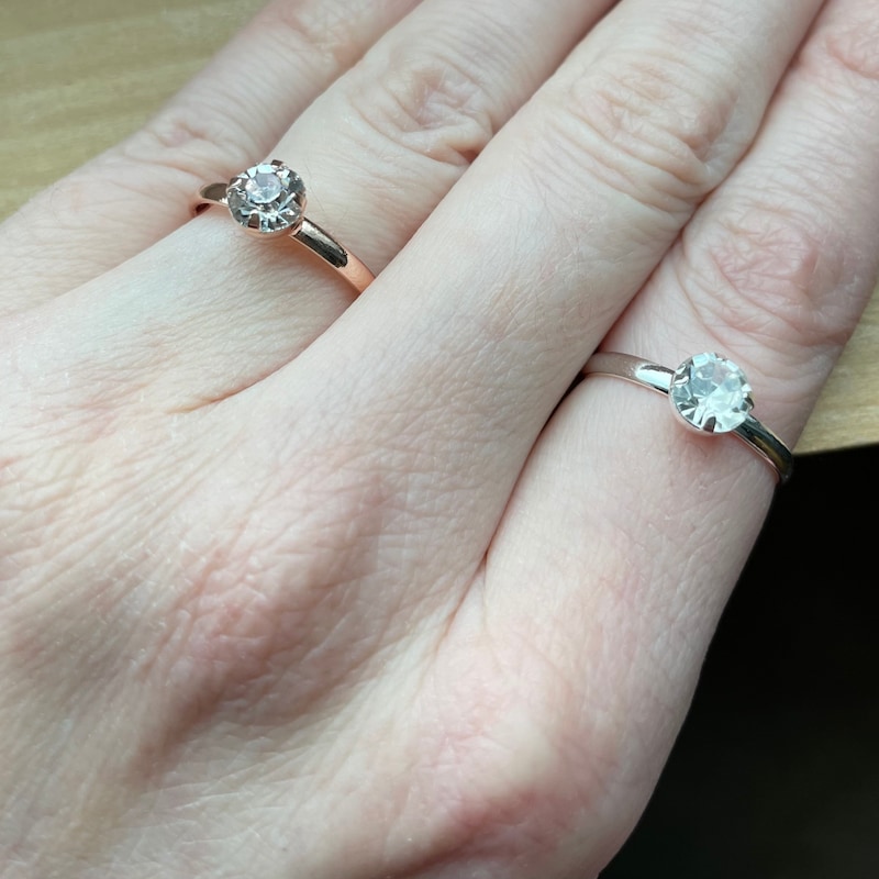 Custom Fake Diamond Rings - Etsy