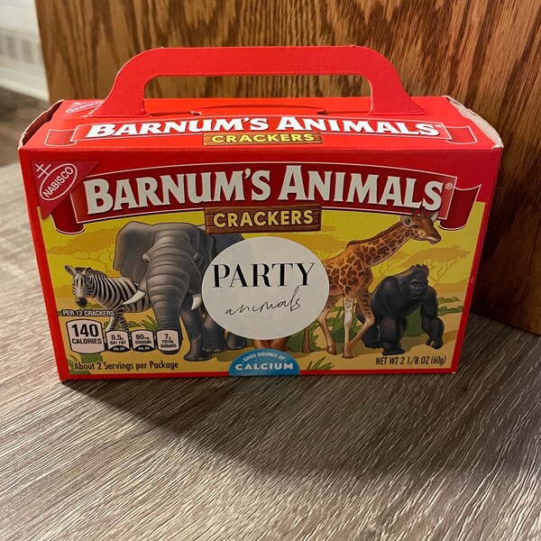Animal Cracker Label - Etsy