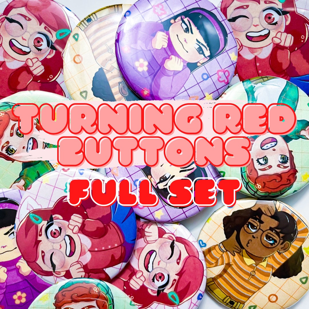 Turning Red Inspired Buttons full Set Disney Pixar Gift - Etsy