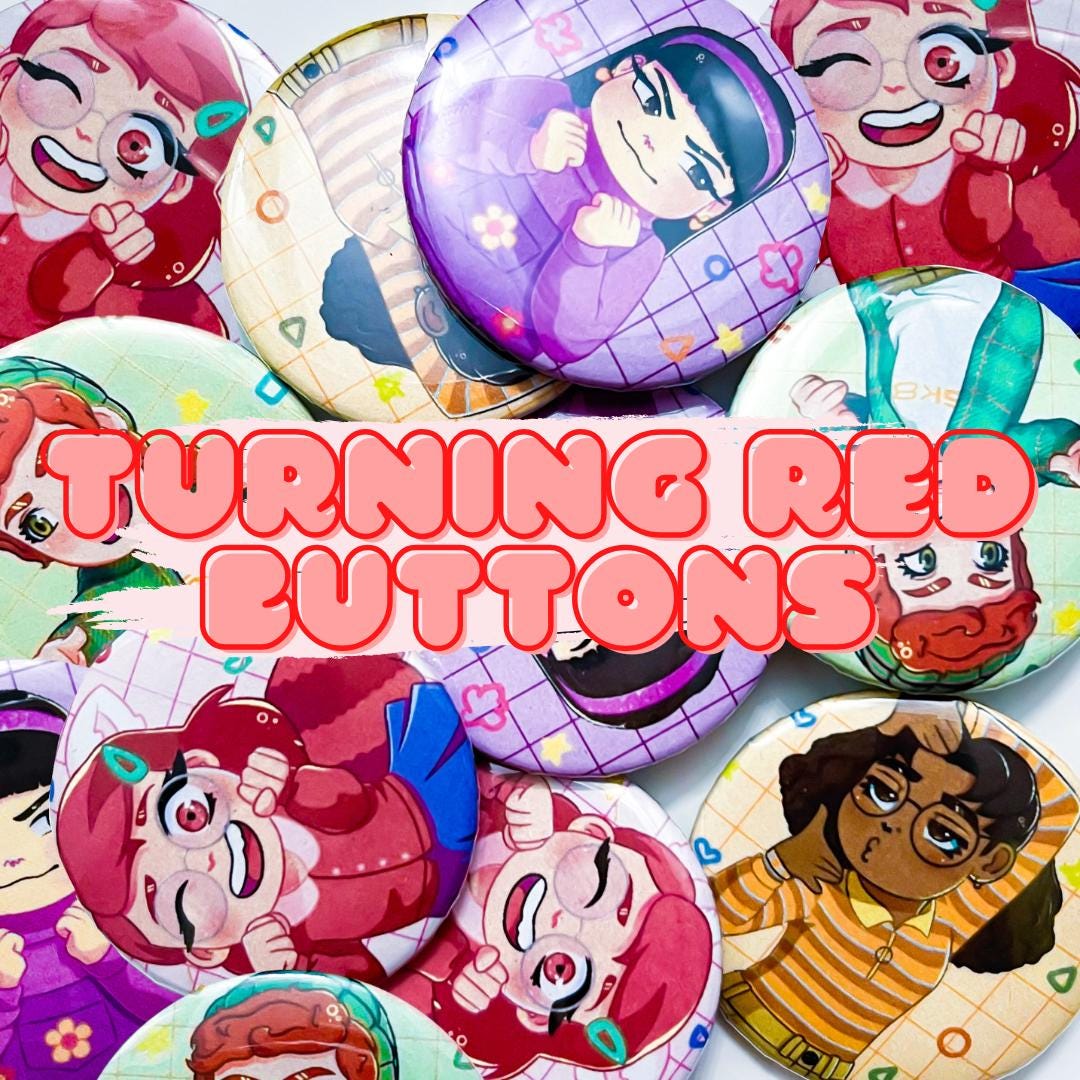 Turning Red Inspired Buttons (full Set) | Disney Pixar Inspired Gift ...