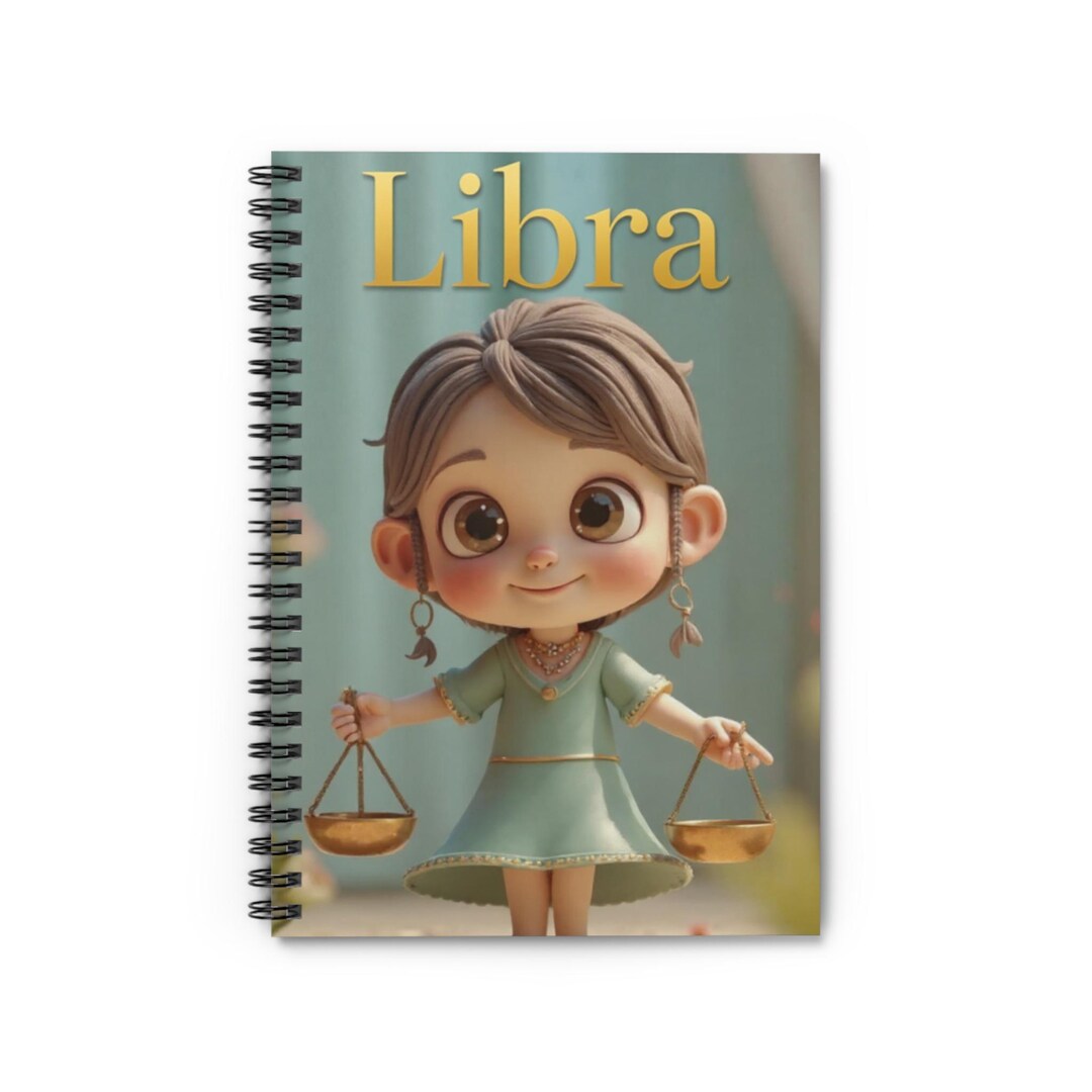Libra Zodiac Spiral Notebook - Perfect for Astrology Lovers, Journaling ...