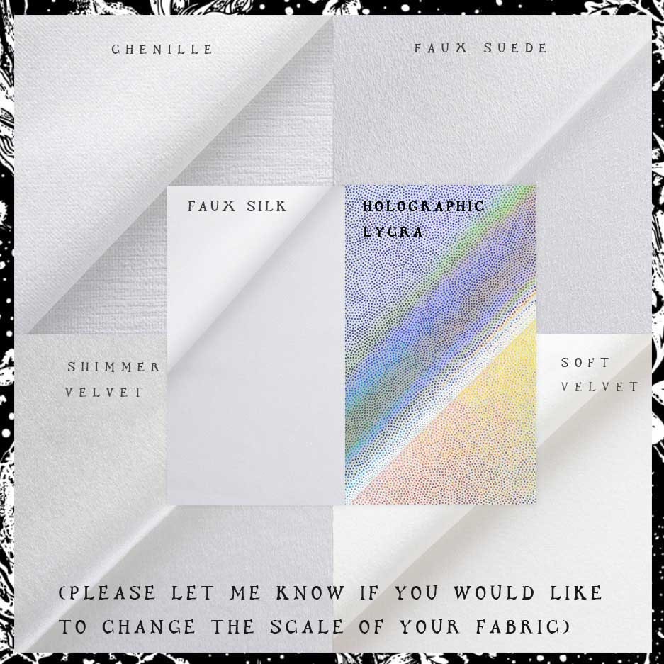 Velvet, poplin, cotton linen, denim, faux silk, swimwear, dancewear ...