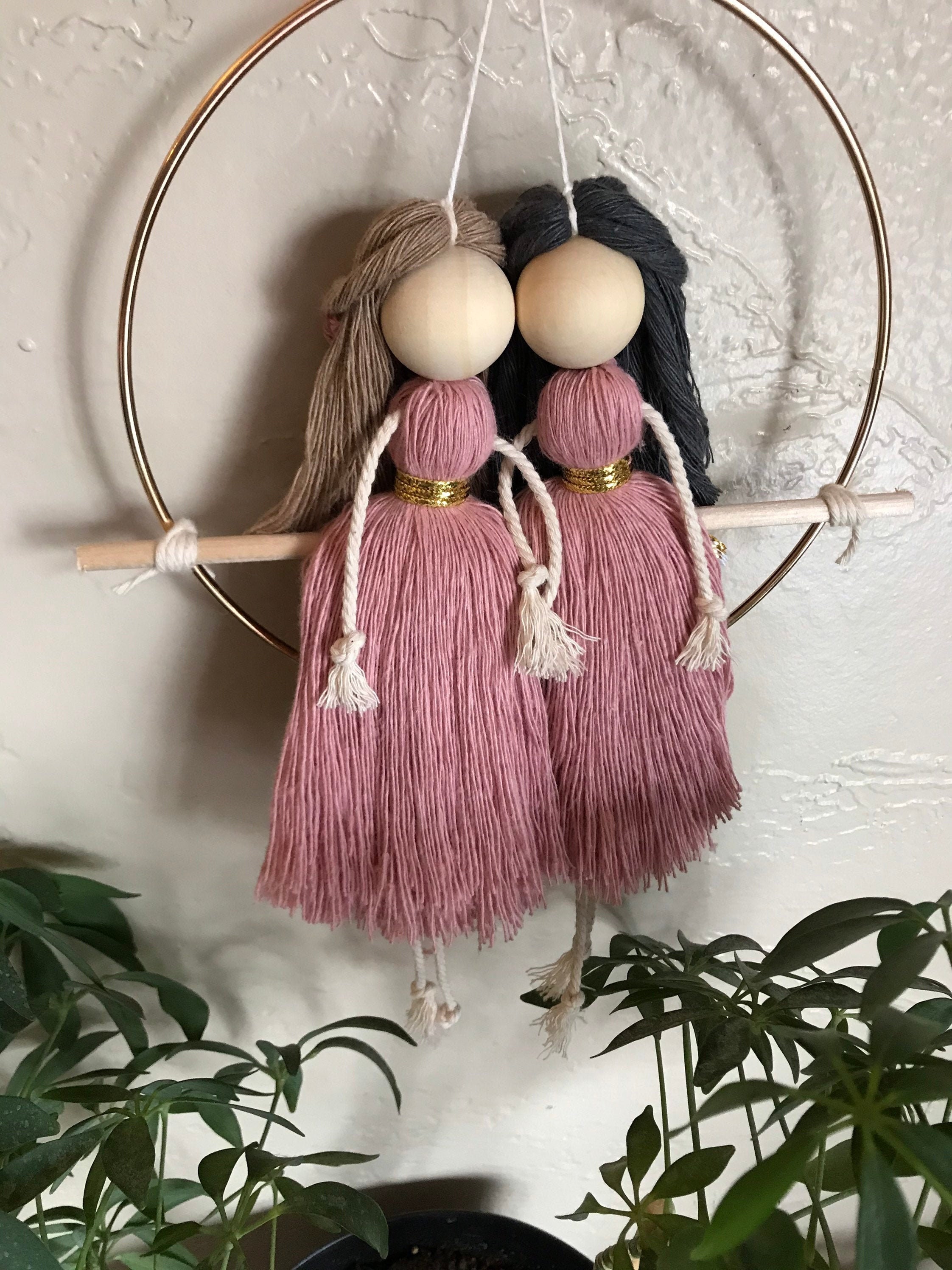 Macrame Custom People Personalized Gift Macrame Decor - Etsy