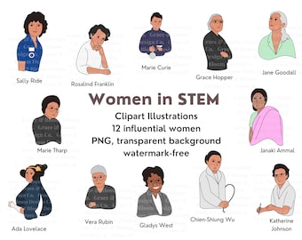 Women in Science Png - Etsy