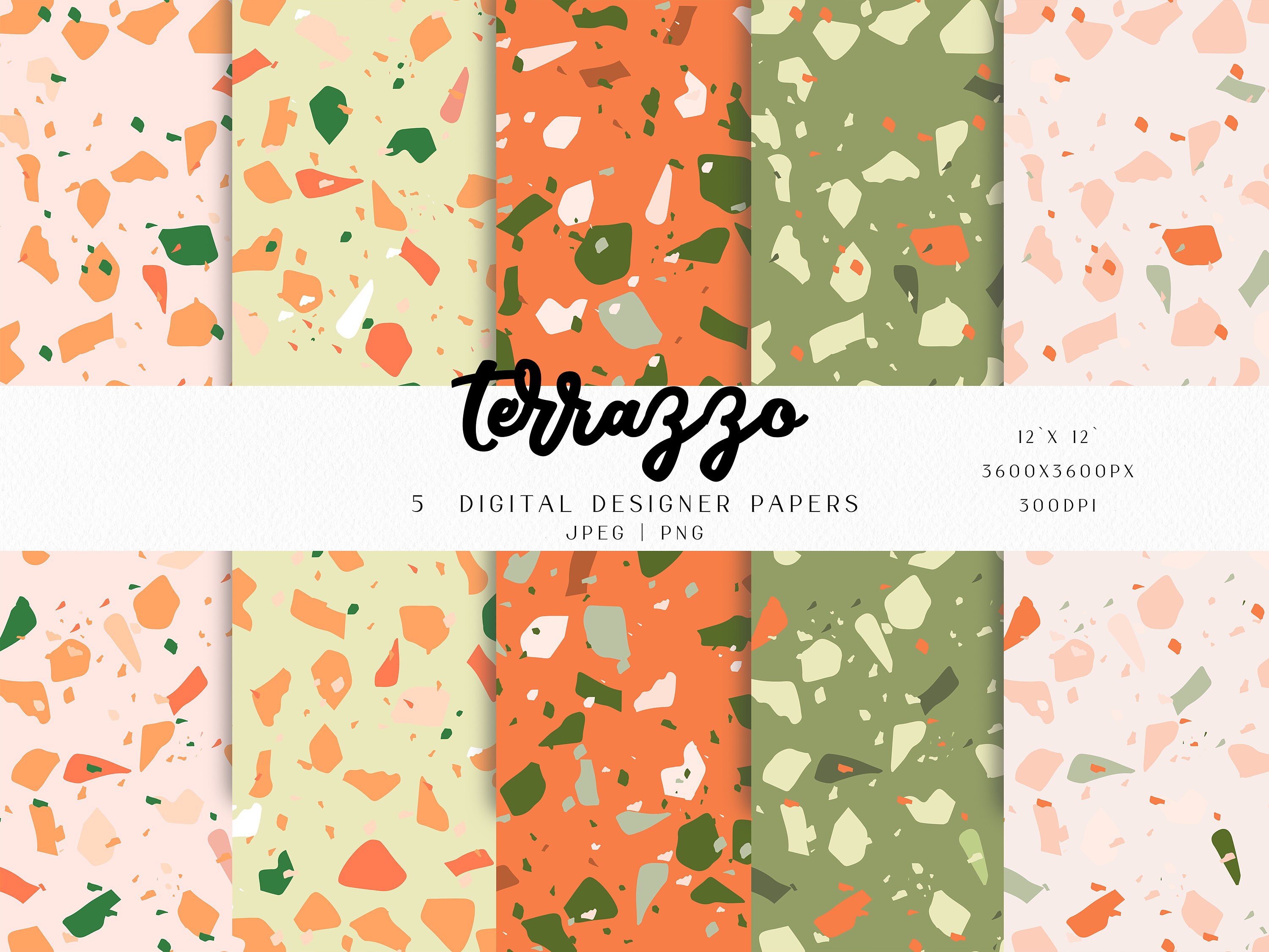Abstract Digital Papers Modern Terrazzo Background Terrazzo Pattern ...