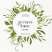 Watercolor Greenery Floral Frame Clipart - Botanical Wedding Wreath ...