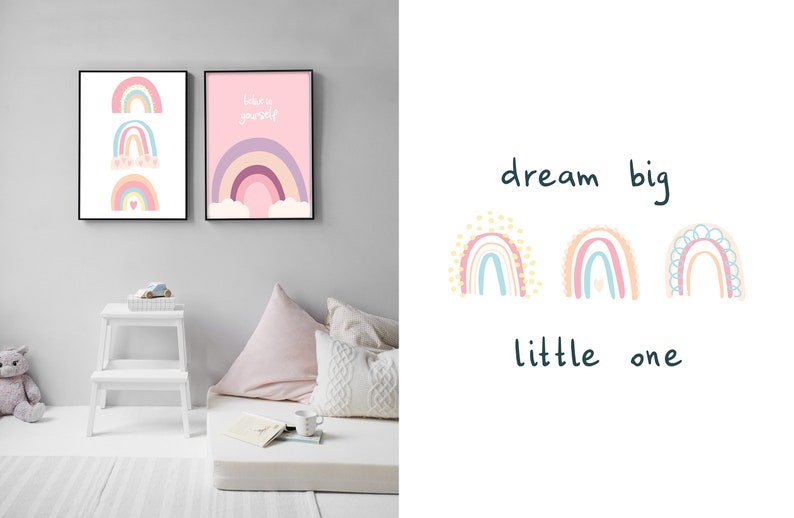 Freebie PASTEL RAINBOW | Rainbow Clip Art, Boho Rainbow, Pastel Rainbow ...
