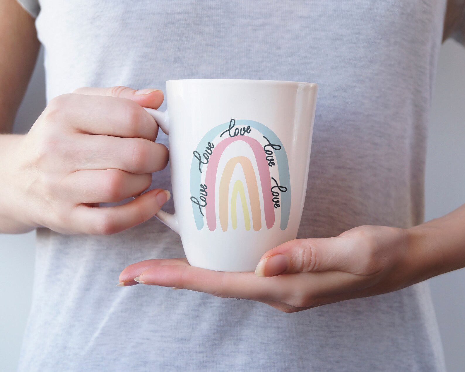 Freebie PASTEL RAINBOW | Rainbow Clip Art, Boho Rainbow, Pastel Rainbow ...