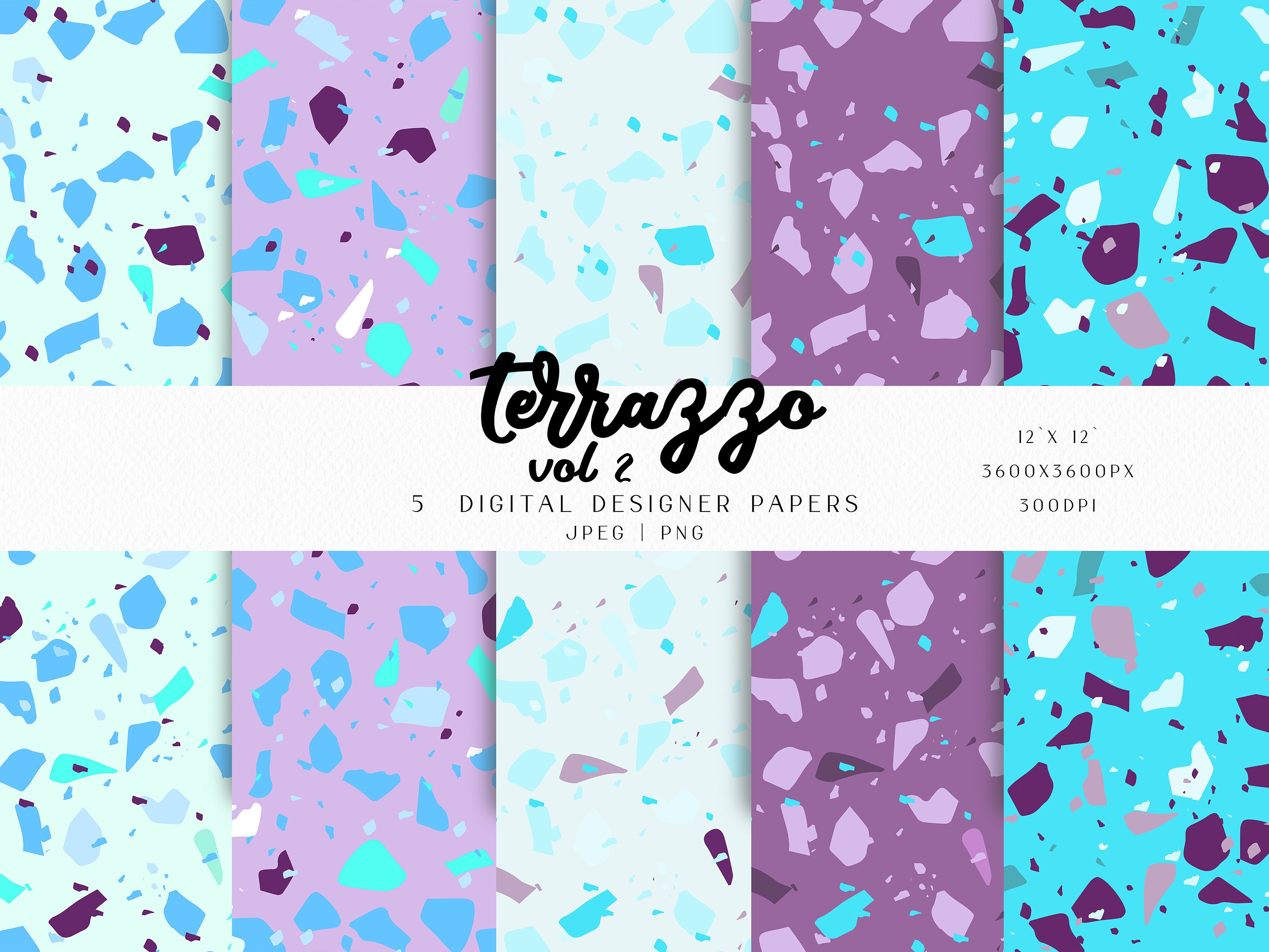 Abstract Digital Papers Modern Terrazzo Background Terrazzo Pattern ...