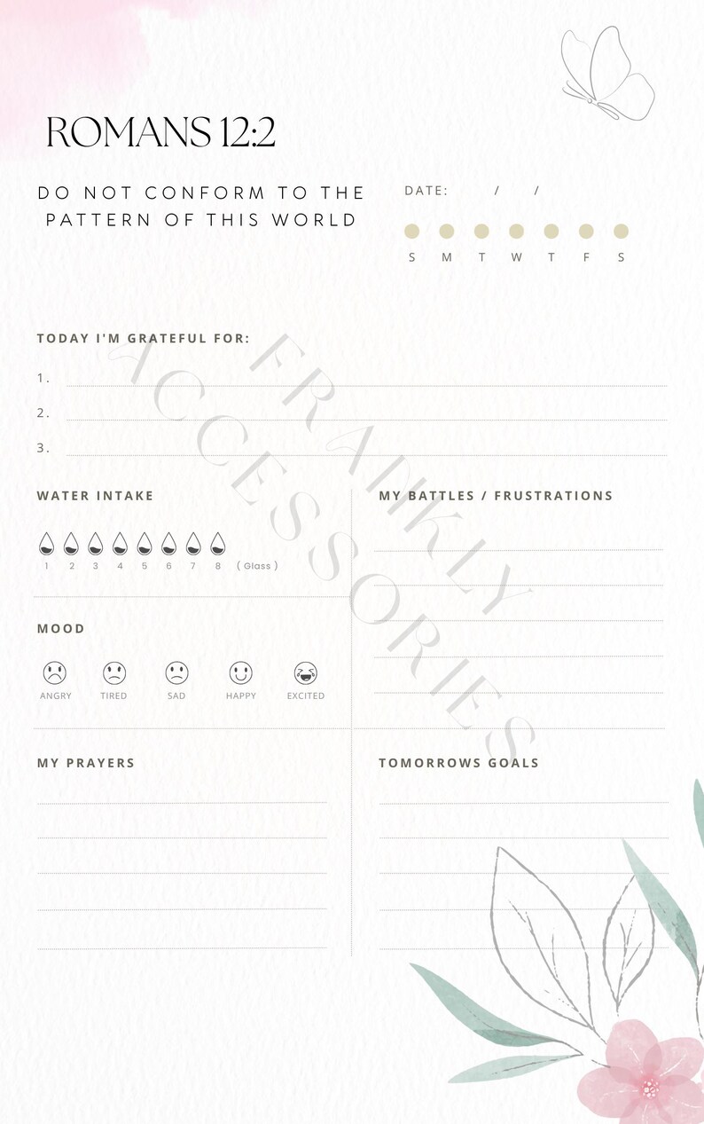30-day Bible Prayer Journal | Daily Scripture & Reflection Pages ...