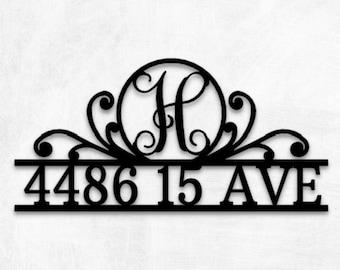 Monogram Address | Etsy