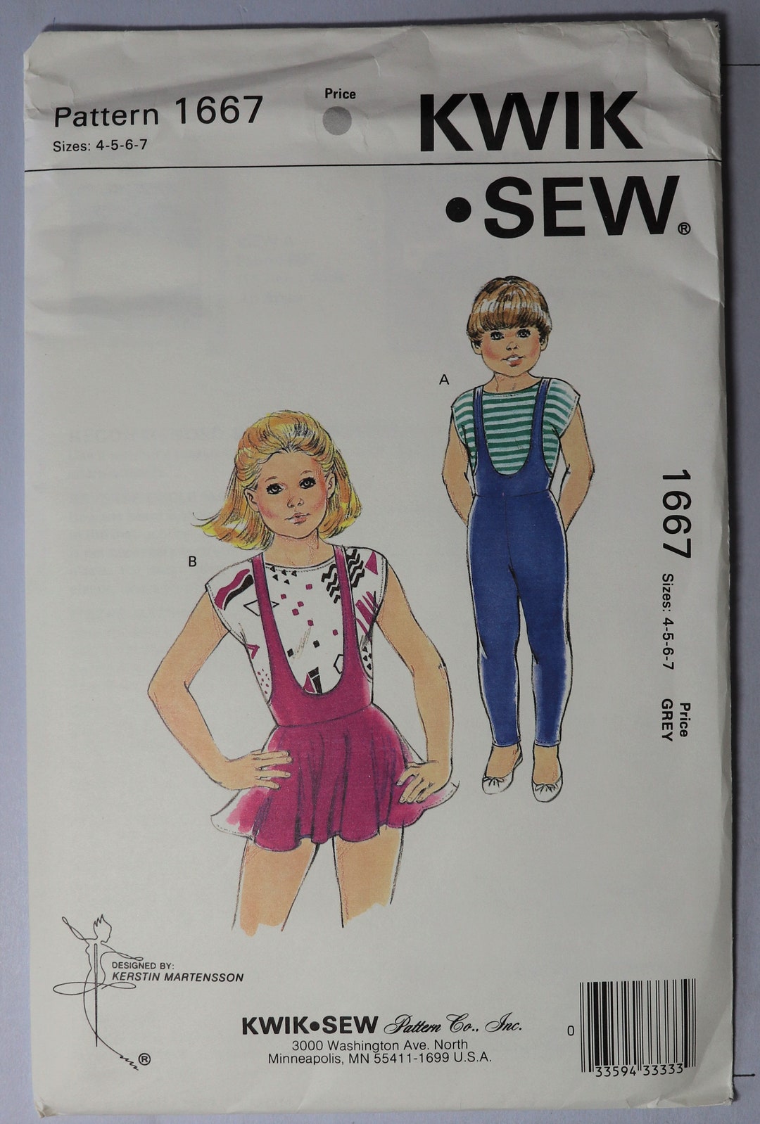 Kwik Sew 1667. Girls Dance Leotard, Unitard and Top Pattern. Girl Dance ...